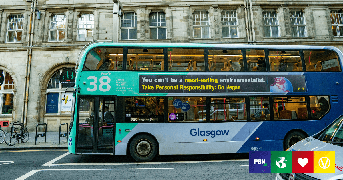 New Bus Campaign Urges World Leaders At COP26 To Go Vegan To Save The ...