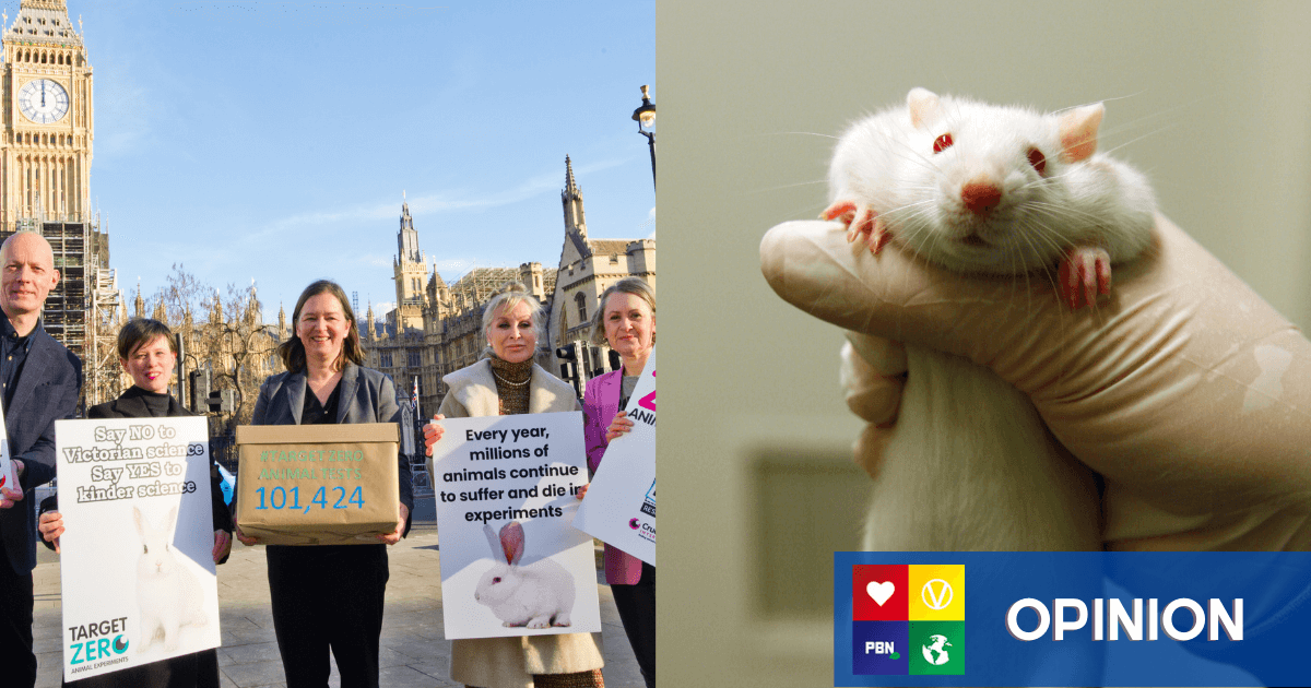 Actor Carol Royle Marches On Downing Street: 'Animal Testing Is Immoral'
