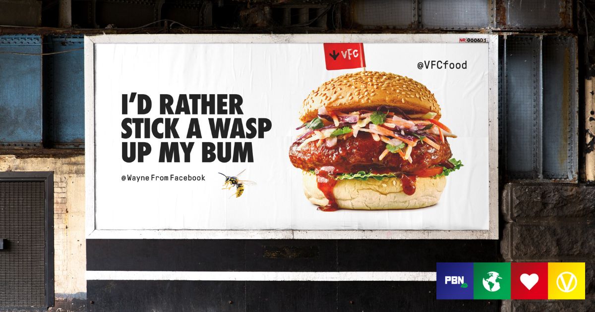 Vegan Meat Brand Displays Its Own Troll Comments On 2,200 Tube Cars In London