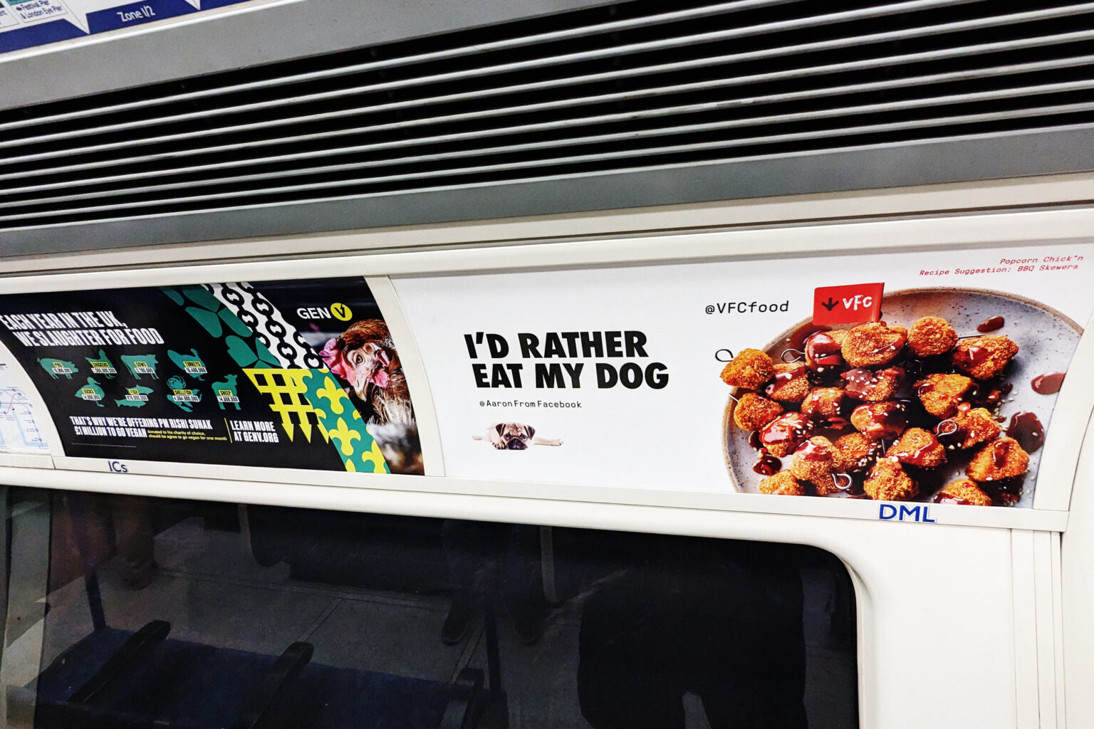 Vegan Meat Brand Displays Its Own Troll Comments On 2,200 Tube Cars In ...
