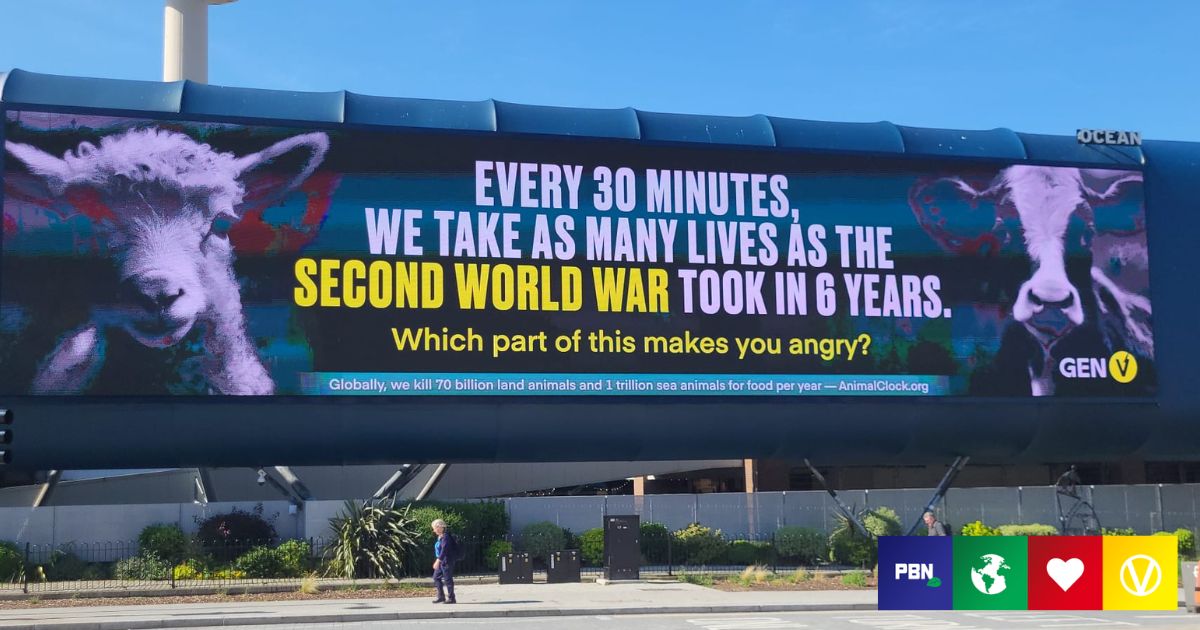 Billboard Campaign Compares Slaughterhouse Stats With Lives Lost In WW2