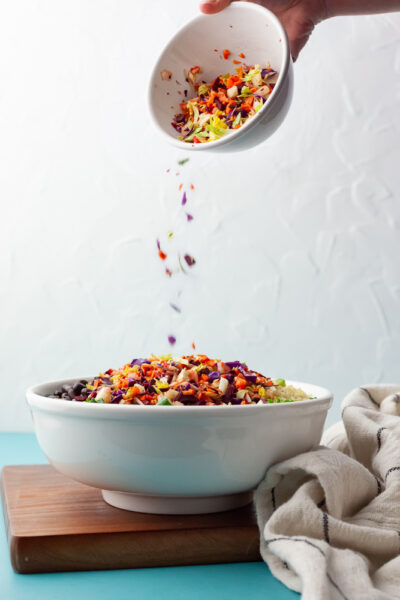 Elevate Your Salads With This Homemade Rainbow Crunch Topping