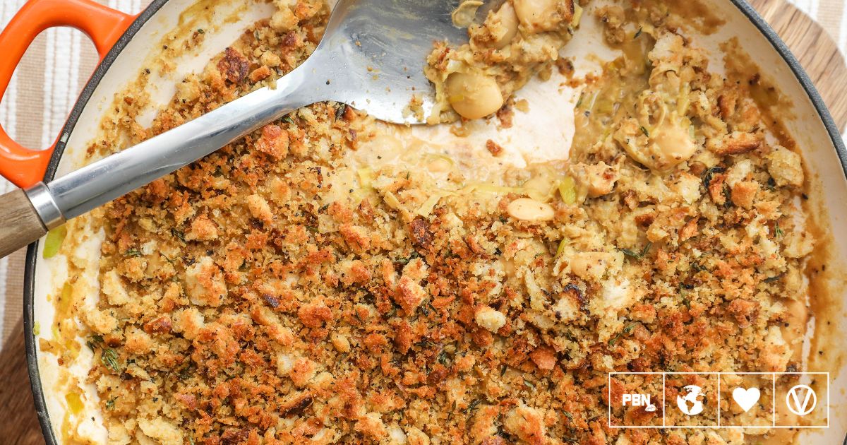 Try This Miso Mustard Butter Bean Bake