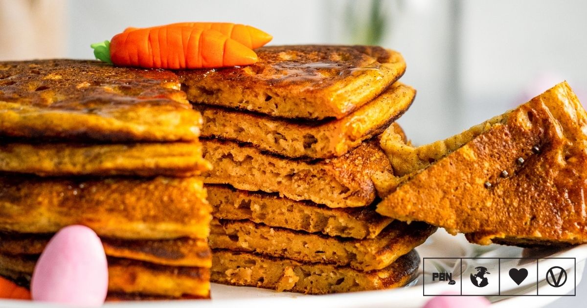 Upgrade Pancake Day With These Vegan Carrot Cake Pancakes