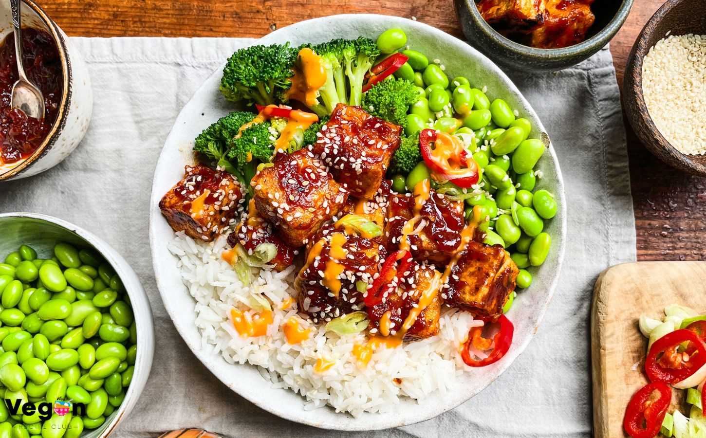 Sticky Gochujang Tofu Bowl