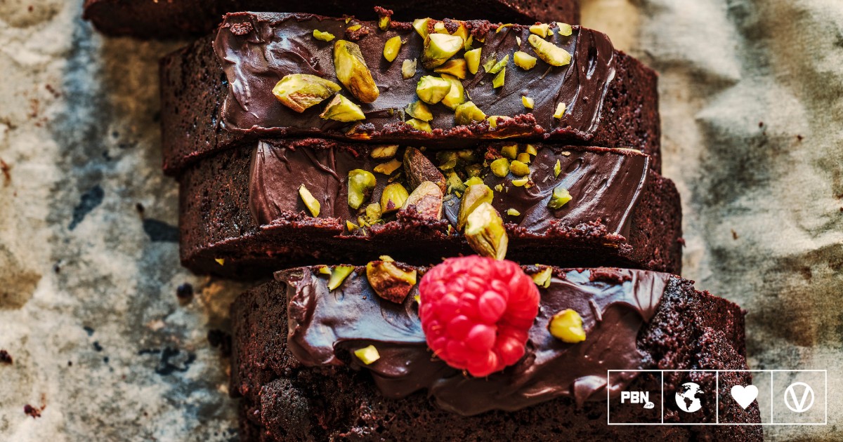 Flourless Chocolate Pistachio Raspberry Torte