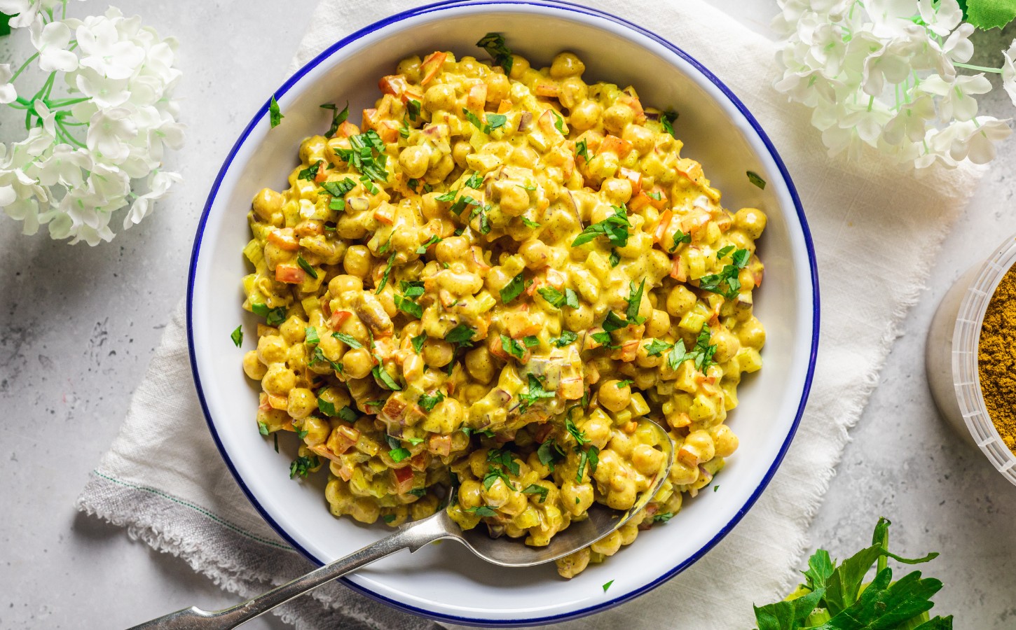 Vegan Curried Chickpea Salad